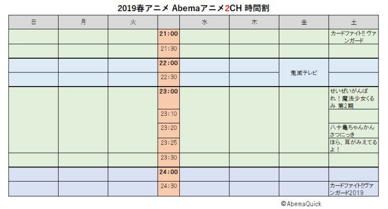 「2019春アニメ」ABEMA無料配信ラインナップ – ABEMAQuick